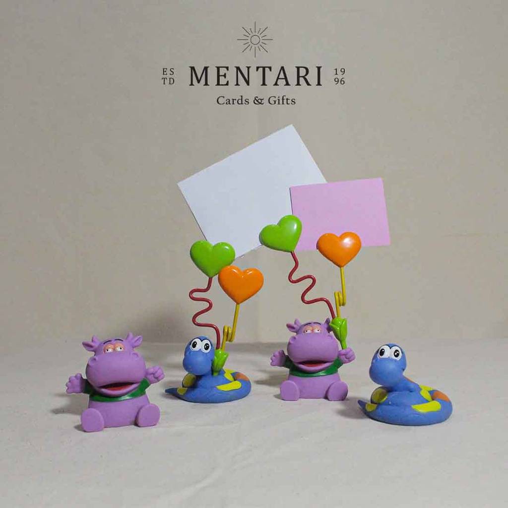 Jual Klip Foto Holder Kuda Nil dan Ular Lucu / Mentari Gifts n Cards ...