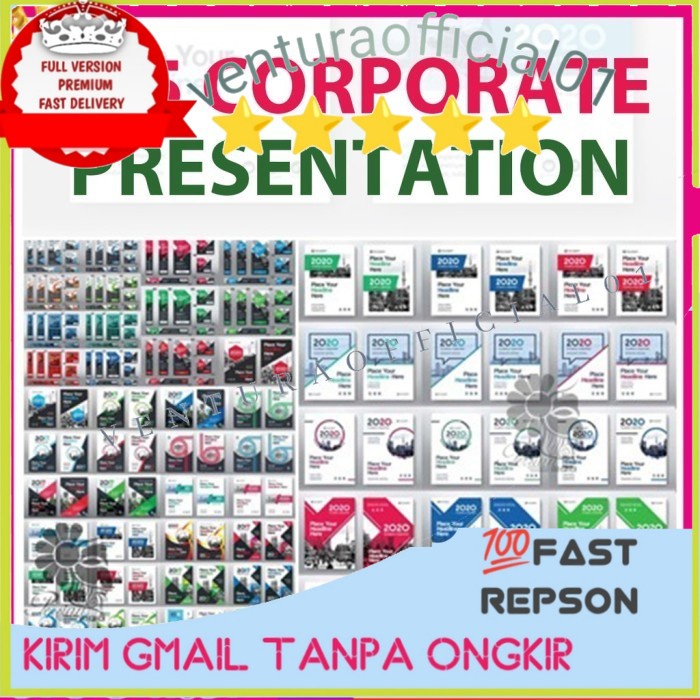Jual Garansi Template 215 Desain Brosur Corporate Presentation Bundle ...