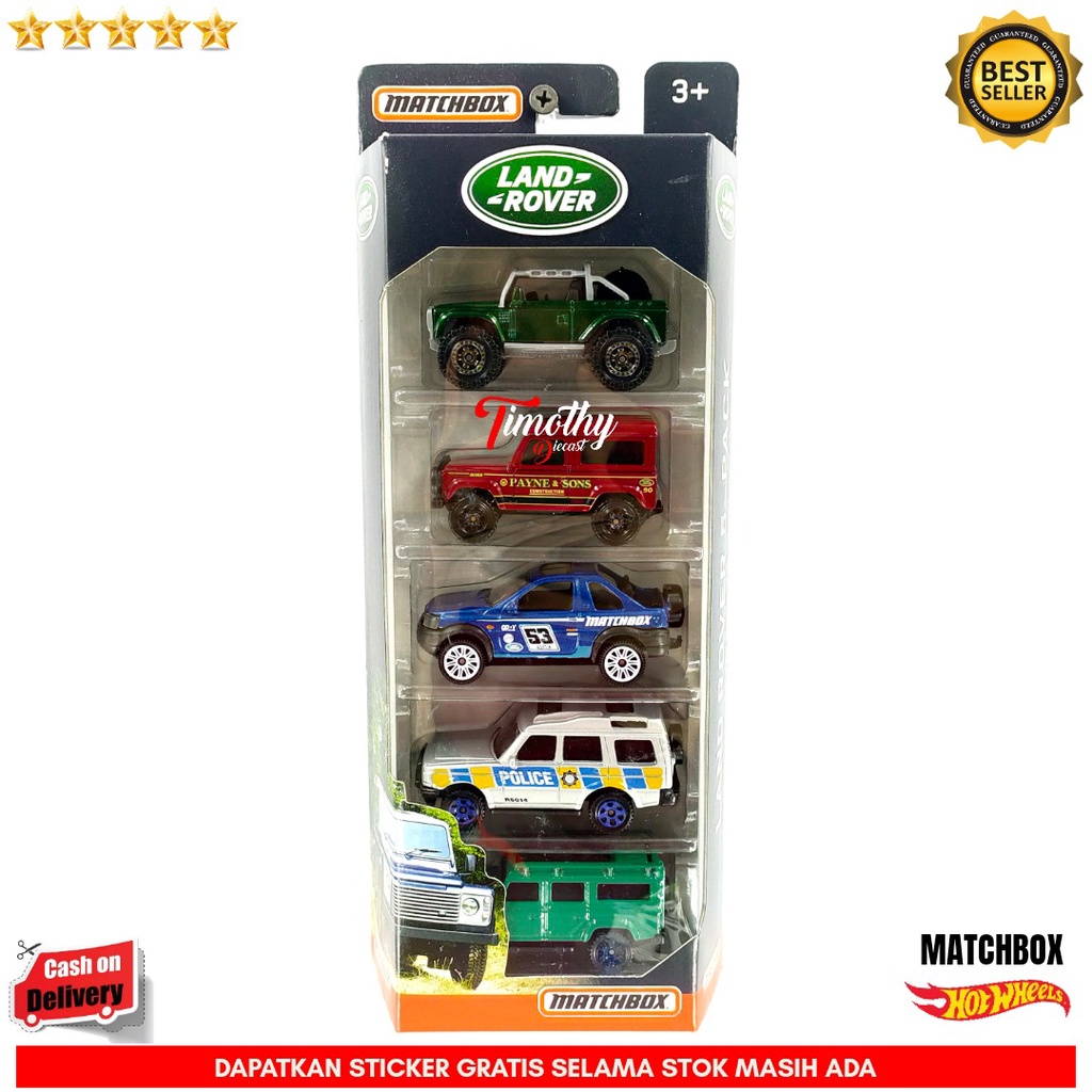 Jual Matchbox Gift Pack Land Rover SVX Discovery Defender Freelander ...
