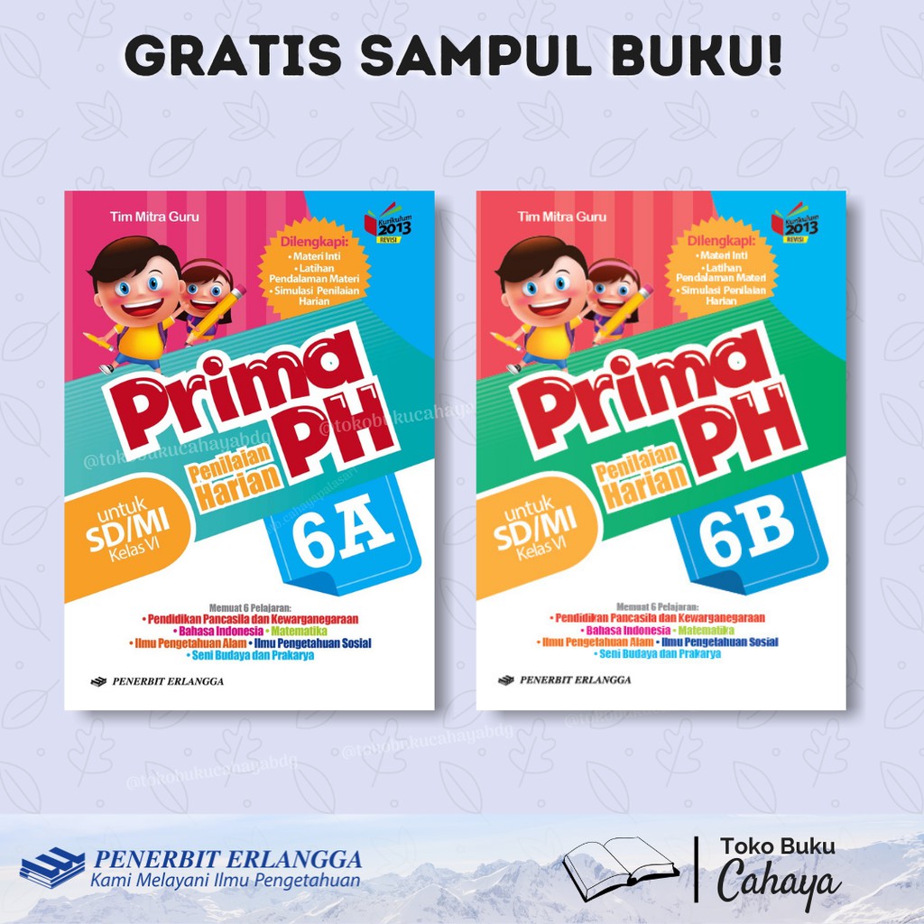 Jual Buku PRIMA PH (PENILAIAN HARIAN) 6A, 6B K13N ERLANGGA | Shopee Indonesia