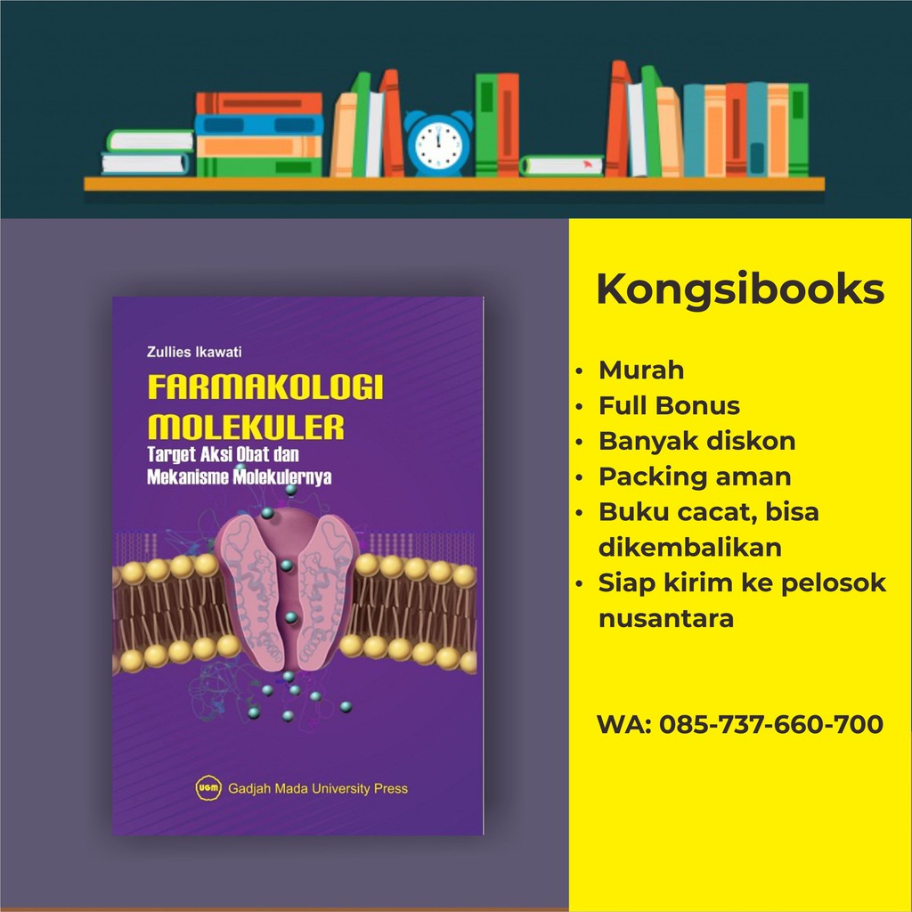 Jual Farmakologi Molekuler Target Aksi Obat dan Mekanisme Molekulernya ...