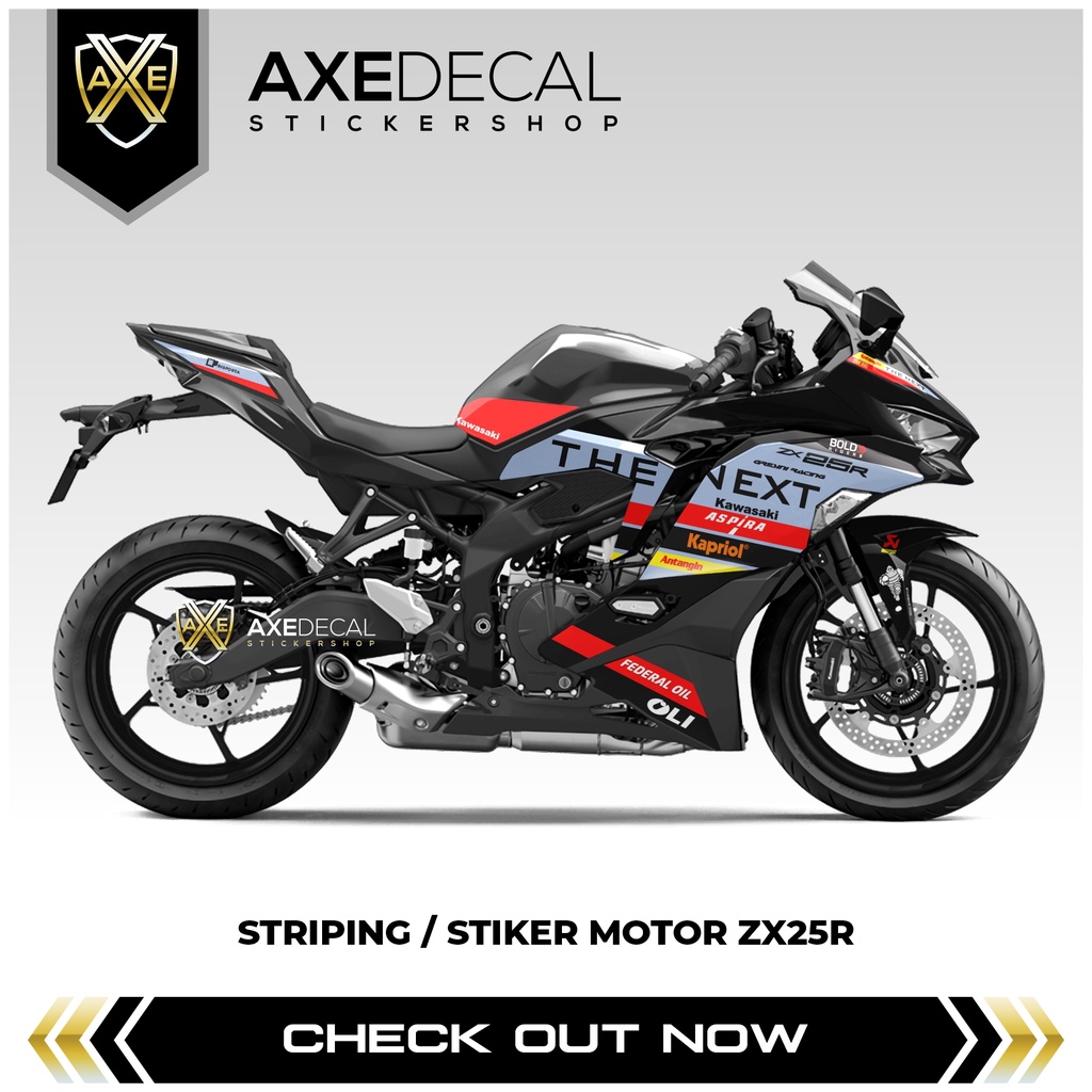 Jual Striping ZX25R Livery Gresini Racing / Stiker Motor Kawasaki Ninja ...