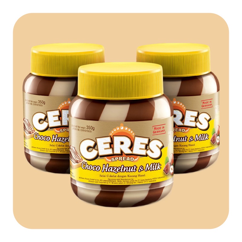 Jual Selai Roti Ceres Spread Jam DUO 350g-BUKAN Goldenfil Choco Crunchy ...