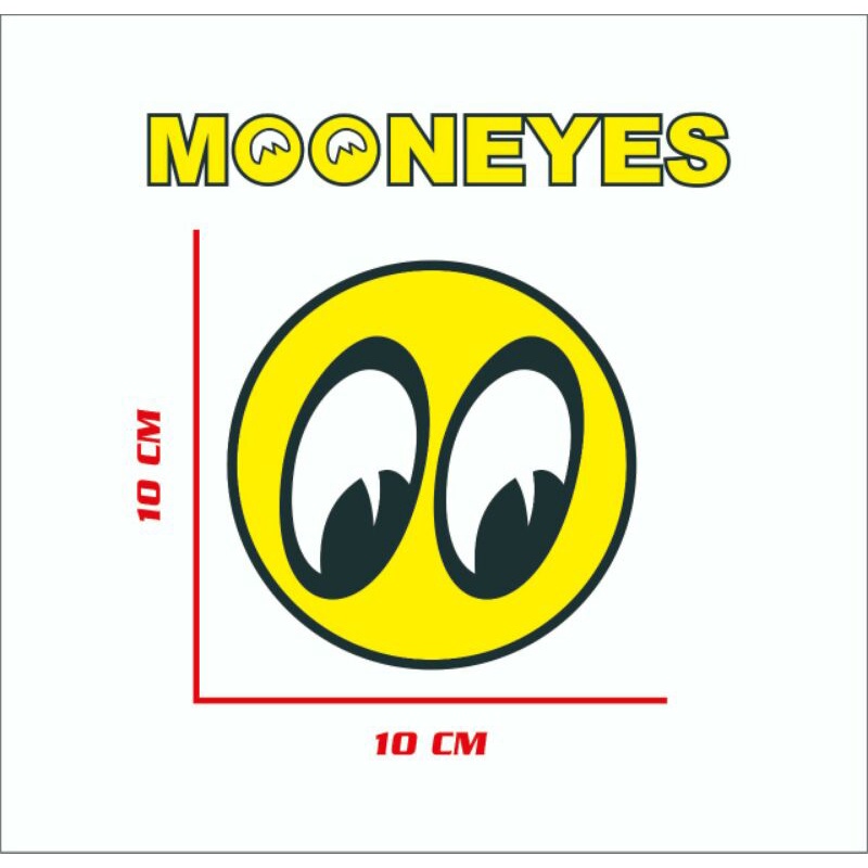 Jual Cutting Sticker Mooneyes 10cm | Shopee Indonesia