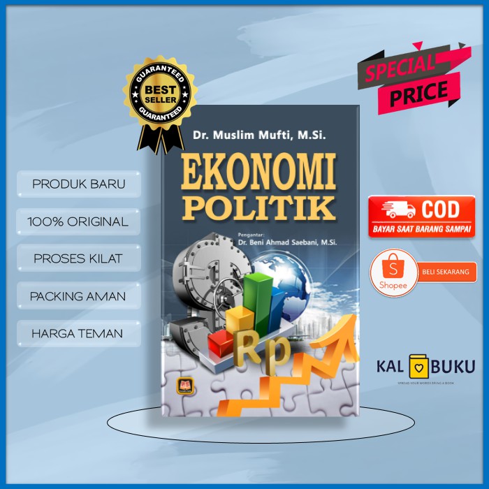 Jual Buku Ekonomi Politik Karya Penulis Muslim Mufti Terbitan Penerbit Pustaka Setia Pelajar 