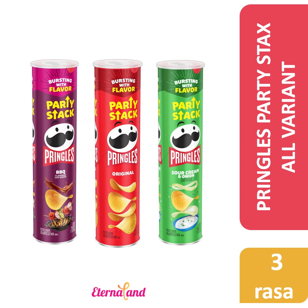 Jual Pringles Potato Chips Party Stax - Snack Kentang Import USA ...