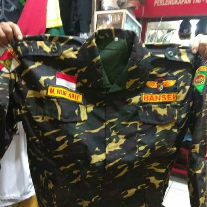 Jual Termurah Pakaian Seragam BANSER loreng | Shopee Indonesia