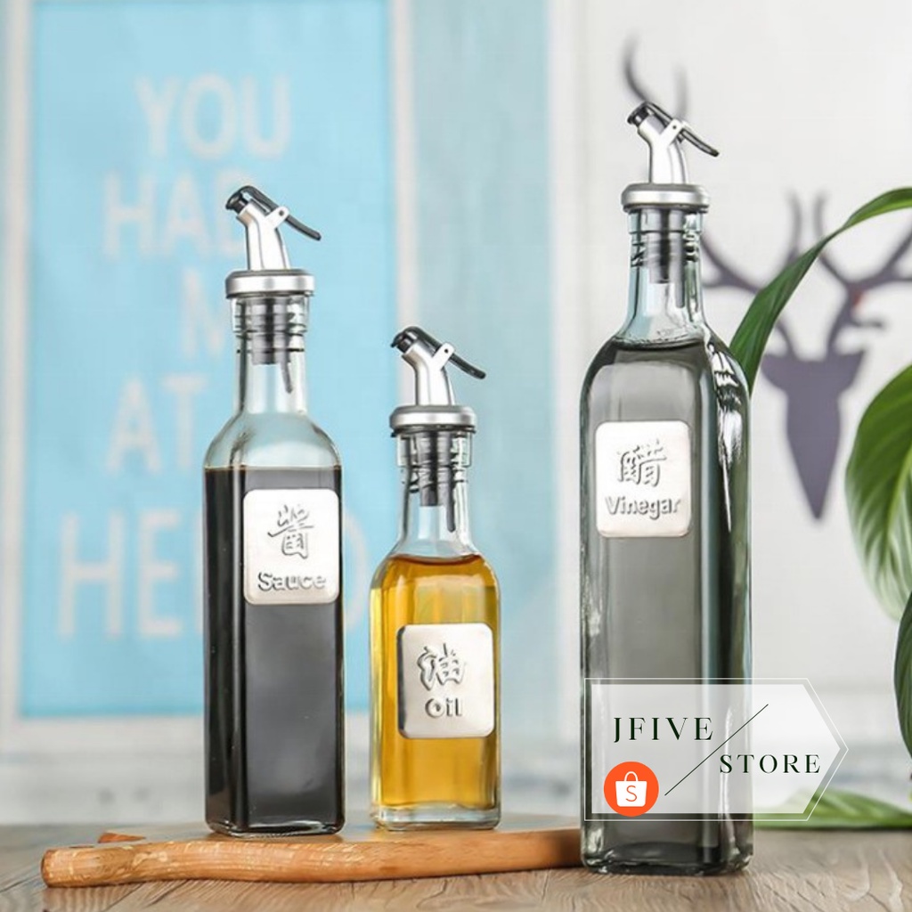 Jual Botol Kaca Cuka 150ml,250ml | Botol Minyak | Olive Bottle | Oil ...