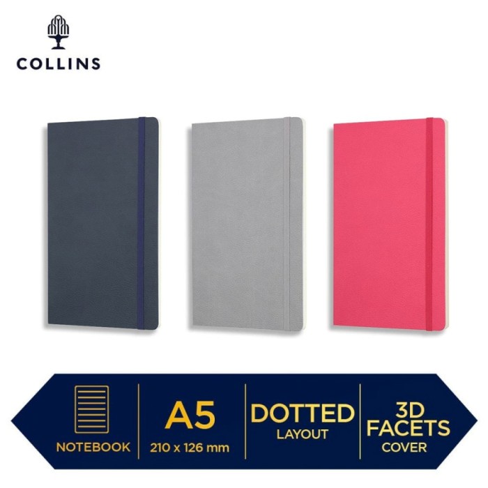 Jual Collins Notebook Clementine A5 Slim Dotted Buku Agenda Jurnal ...