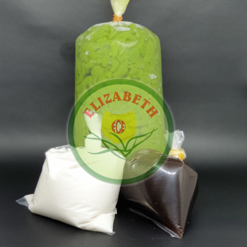 Jual Es Cendol Elizabeth Original Kemasan 1 kg Pisah Santan Dan Gula ...