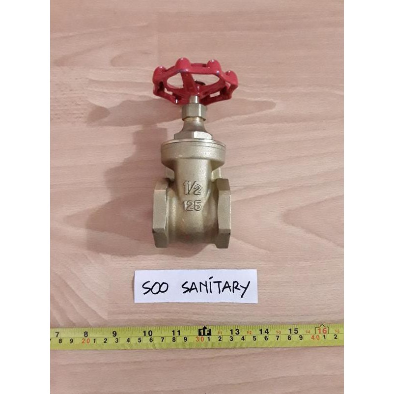 Jual Stopkran Stop Kran Gate Valve 1 1/2" Kitz Kuningan Kitazawa Sotr9 Kualitas Baik | Shopee ...