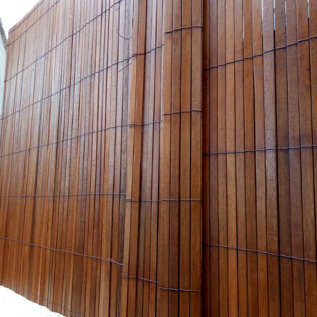 Jual Tirai kayu L 1,5m x T 3m / krey kayu outdoor / krei kayu / kerai ...