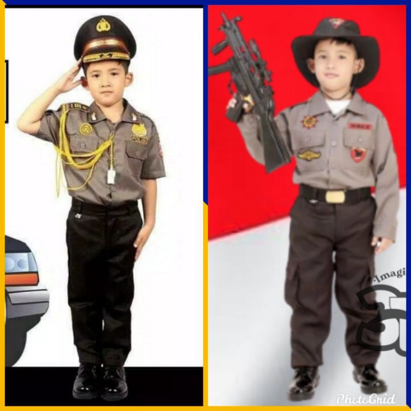 Jual Baju polisi anak / seragam polisi anak/setelan polisi anak ...
