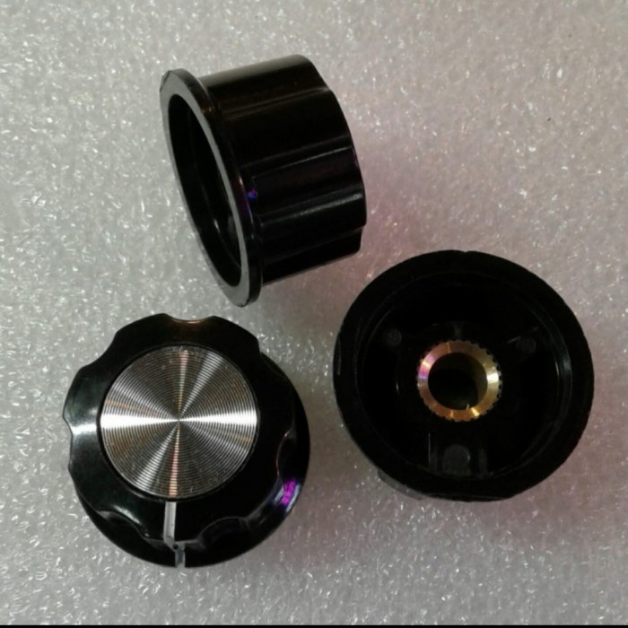 Jual KNOP A03 27x15mm Tutup Potensio Putar Rotary Baut Knob ...
