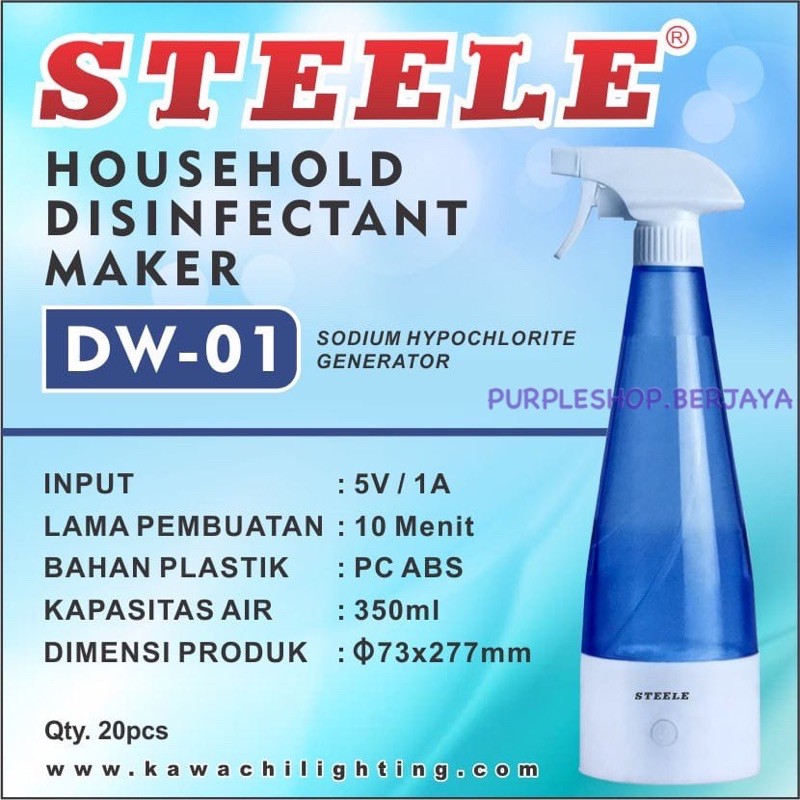 Jual Steele Disinfectant Maker Mesin Pembuat Disinfektan hanya dengan ...