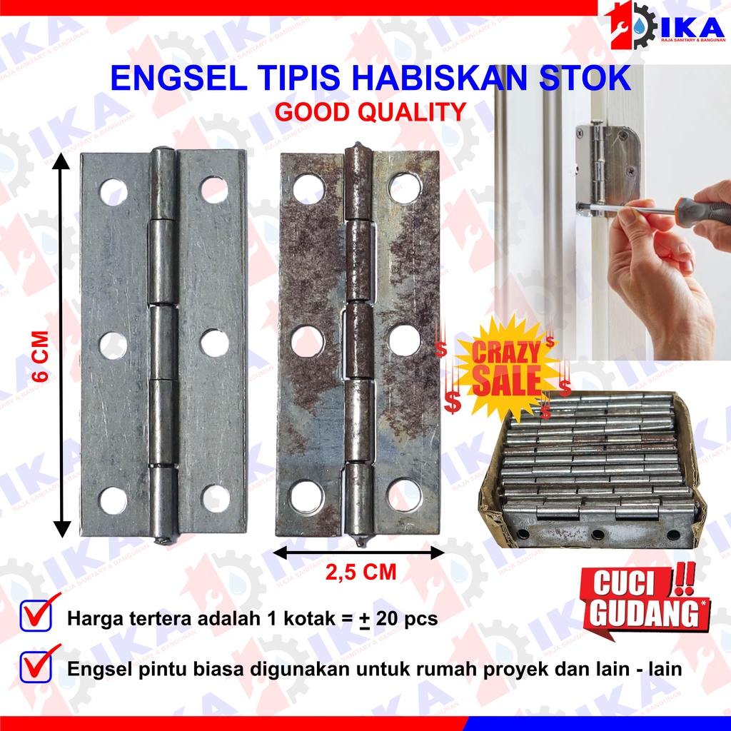 Jual Engsel Tipis Kupu 1 1,5 2,5 3 3,5 4" 1 kotak Plat Pintu Kandang ...