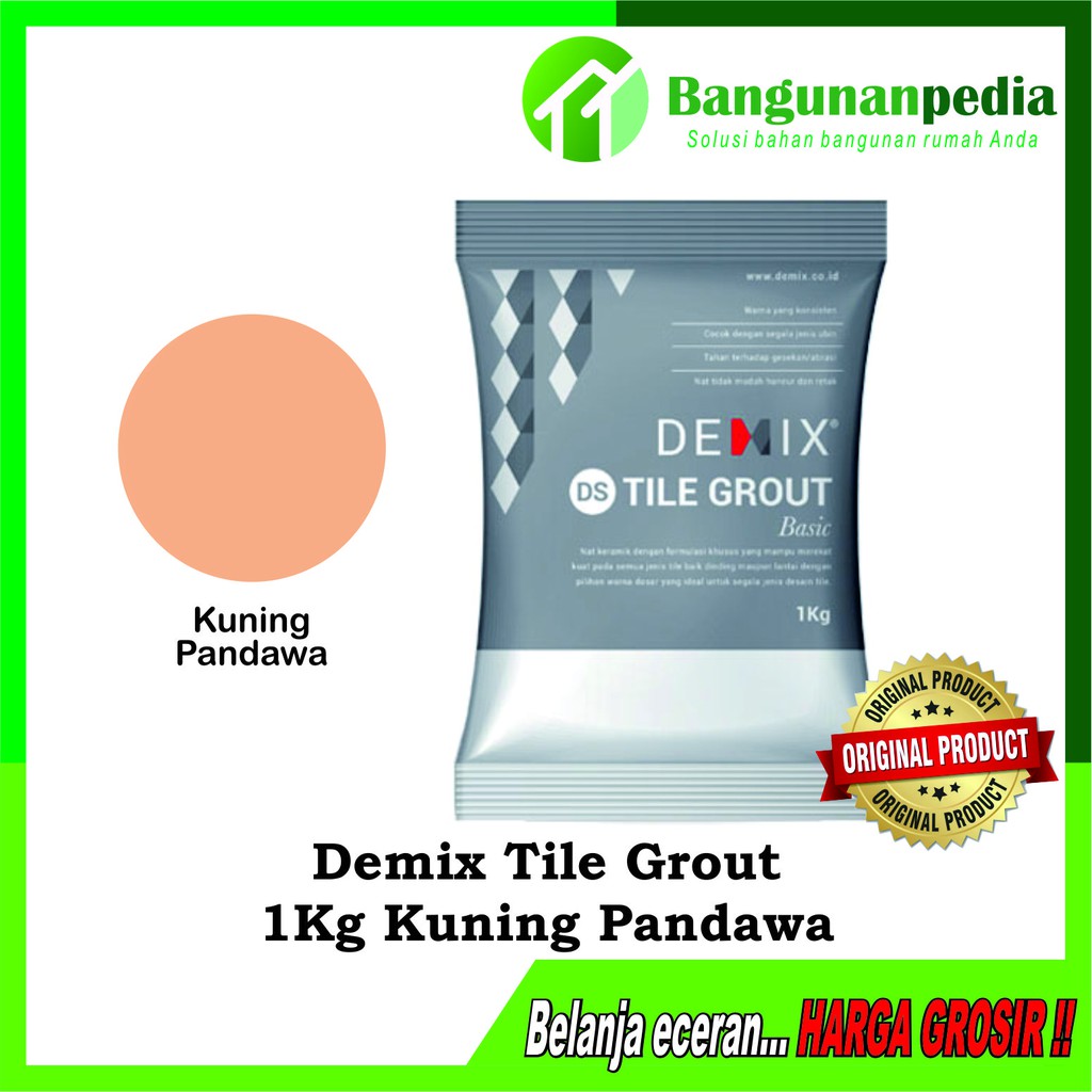 Jual DEMIX DS Tile Grout Basic Semen Nat Keramik Basic - Kuning Pandawa | Shopee Indonesia