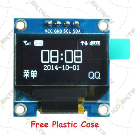 Jual Modul Display OLED 128x64 LCD I2C 0.96 Inch White Arduino Putih ...