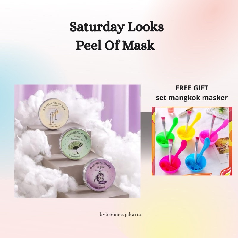 Jual saturday looks 15 minute peel of mask (free gift) | Shopee Indonesia