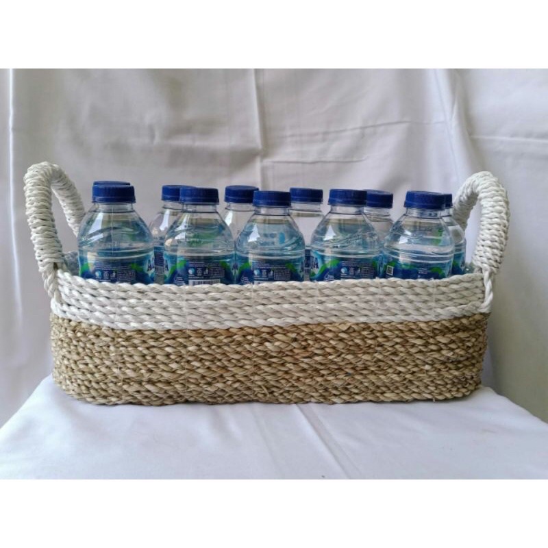 Jual Keranjang Toples Anyaman Seagrass / Keranjang Aqua / Keranjang ...