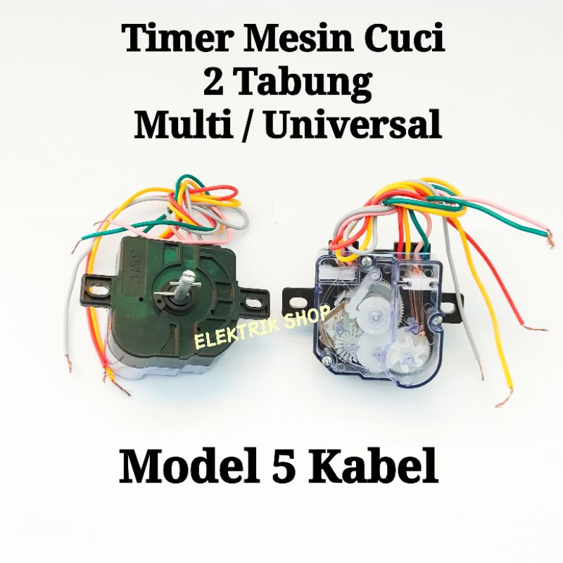 Jual TIMER MESIN CUCI 2 TABUNG MULTI UNIVERSAL MODEL 5 KABEL | Shopee ...