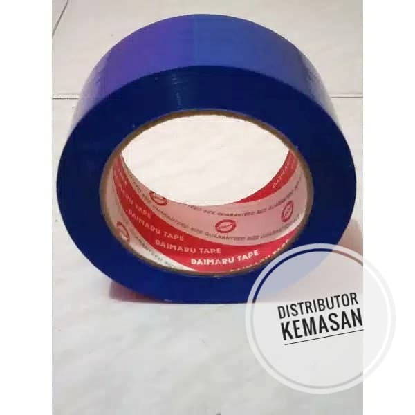 Jual SELOTIP / ISOLASI / LAKBAN DAIMARU WARNA BIRU OPP PLASTIK 100 METER | Shopee Indonesia