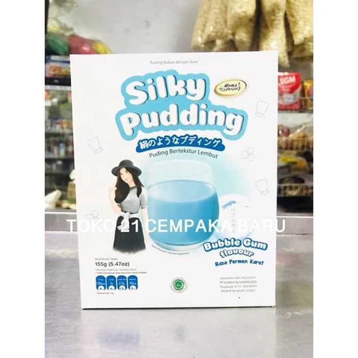 Jual Silky Pudding Rasa BUBBLE GUM Flavour Box 155 gram | Agar Agar ...