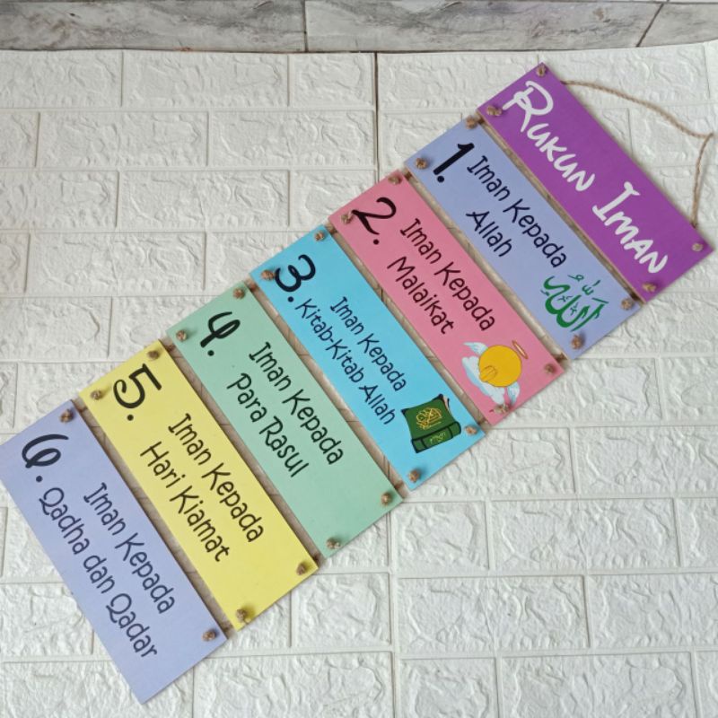 Jual RUKUN IMAN HIASAN DINDING | Shopee Indonesia