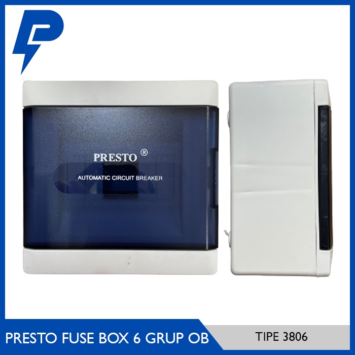 Jual PRESTO Box MCB 6 Group Outbow / Box Sekring Tutup Transparan 3806T ...