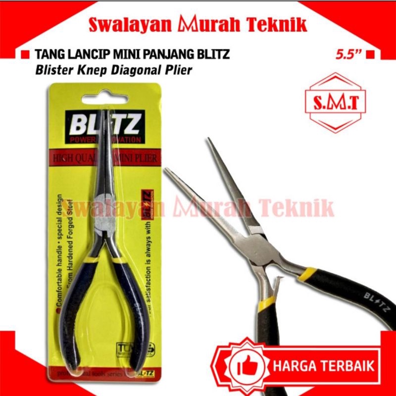 Jual BLITZ Tang Lancip Mini Panjang 5,5" Extra Long Nose Plier 5.5 Inch | Shopee Indonesia
