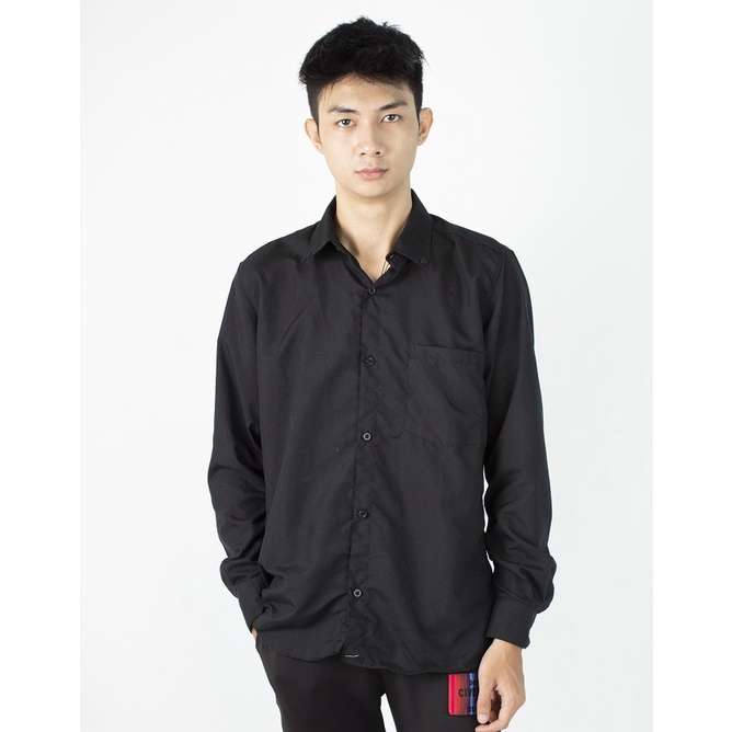 Jual FortKlass Kemeja Polos Pria Lengan Panjang Kemeja Cowok Reguler ...