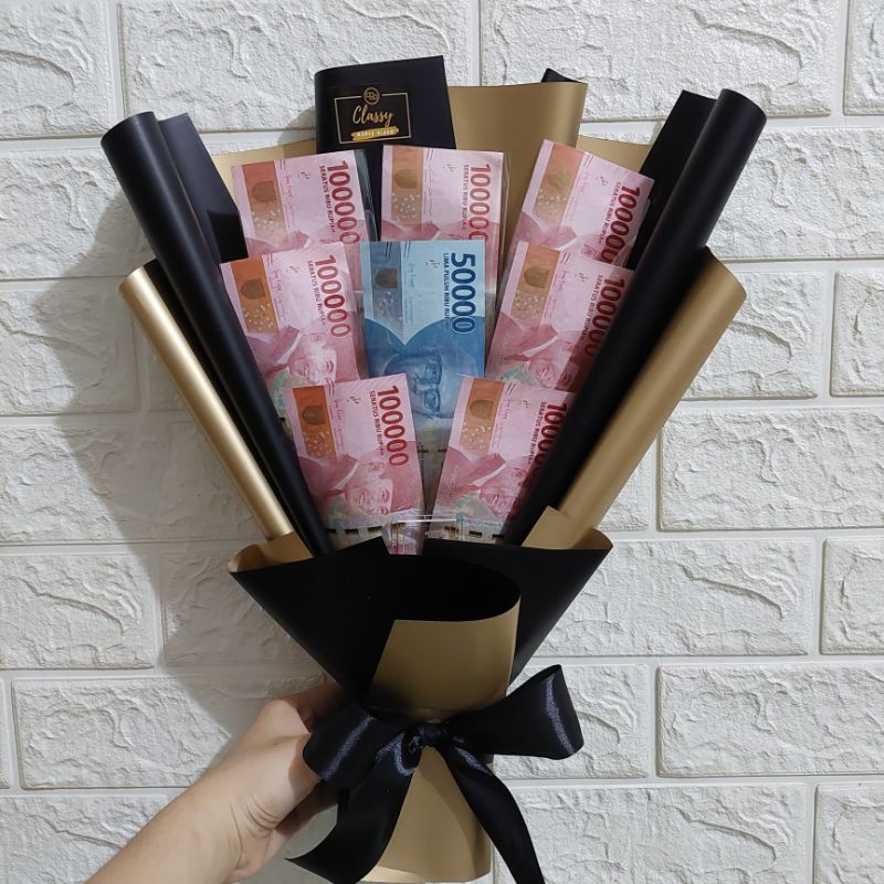 Jual Small Standing Money Bouquet 8 Lembar / Bucket Buket Bunga Uang ...