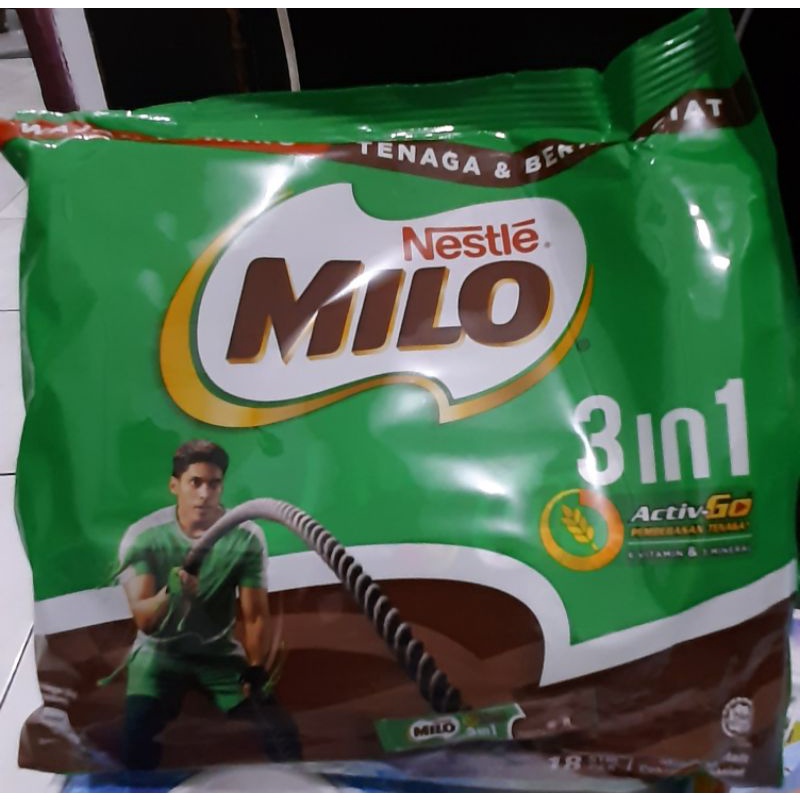 Jual Milo 3 in 1 Malaysia Sachet / Milo Stick Malaysia (isi 18 sachet ...