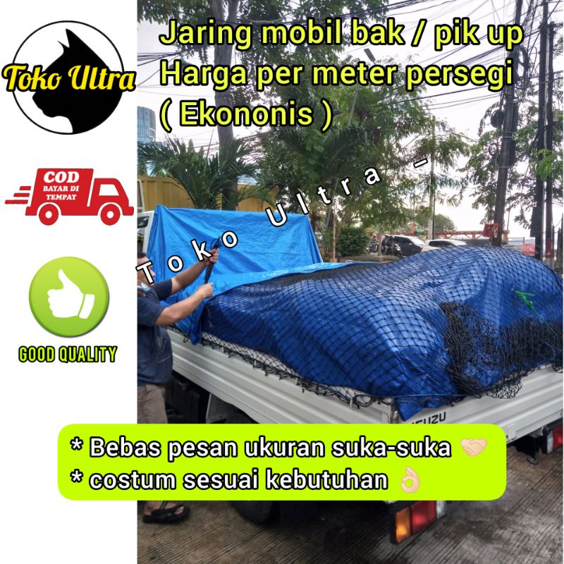 Jual JARING TUTUP MOBIL BAK (METERAN) JARING PIK UP / JARING TERPAL ...