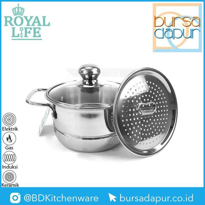 Jual Royal Life Stainless Langseng / Steamer Pot Mini / Kukusan Mini 16 ...