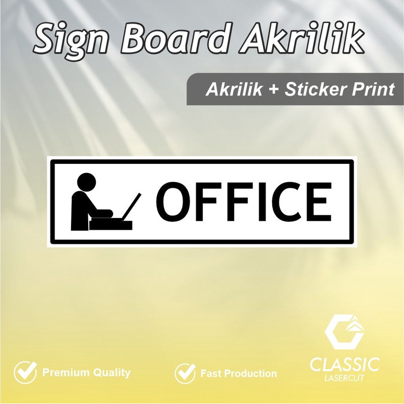 Jual Sign Board Akrilik Office / Sign Board Akrilik / Signange Office ...