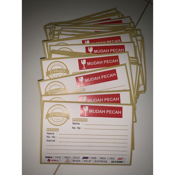 Jual pesanan sticker kemasan | Shopee Indonesia