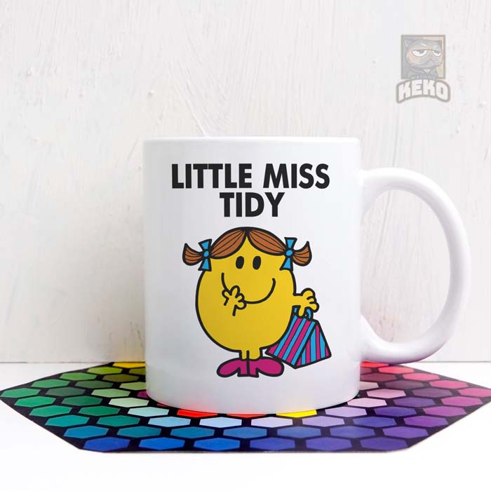 Jual Mug Keramik Little Miss Tidy Black Lettering Coffee | Shopee Indonesia