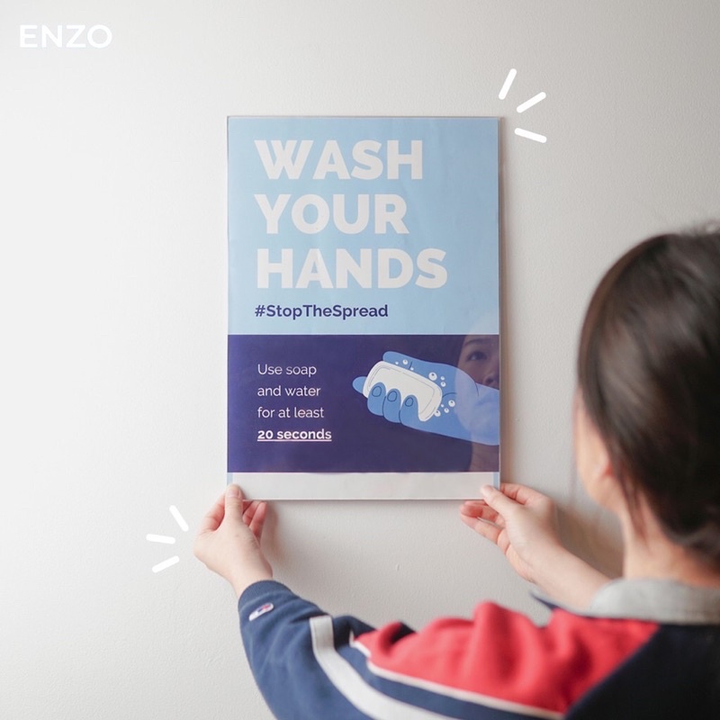 Jual Tempat Brosur Akrilik Tempel Dinding / Sign Holder Ukuran A3 ...