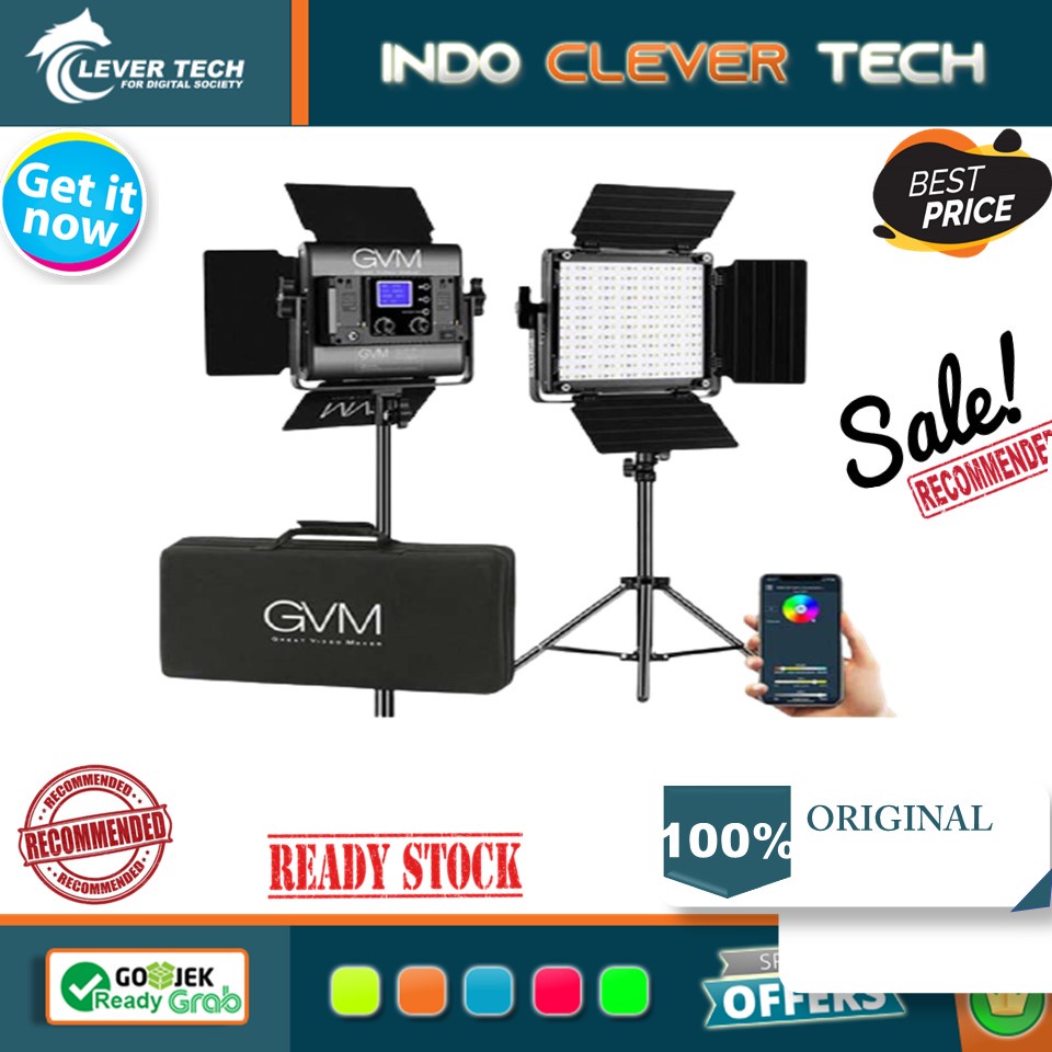Jual GVM 800D-RGB LED Studio Video Light | Shopee Indonesia