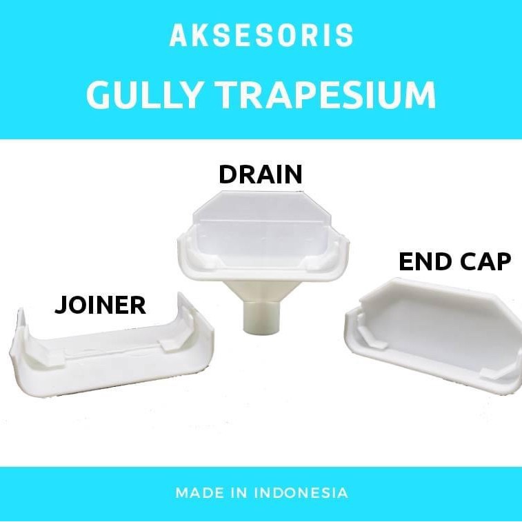 Jual End Cap Drain Joiner Sambungan Tutup Samping Gully Trapesium ...