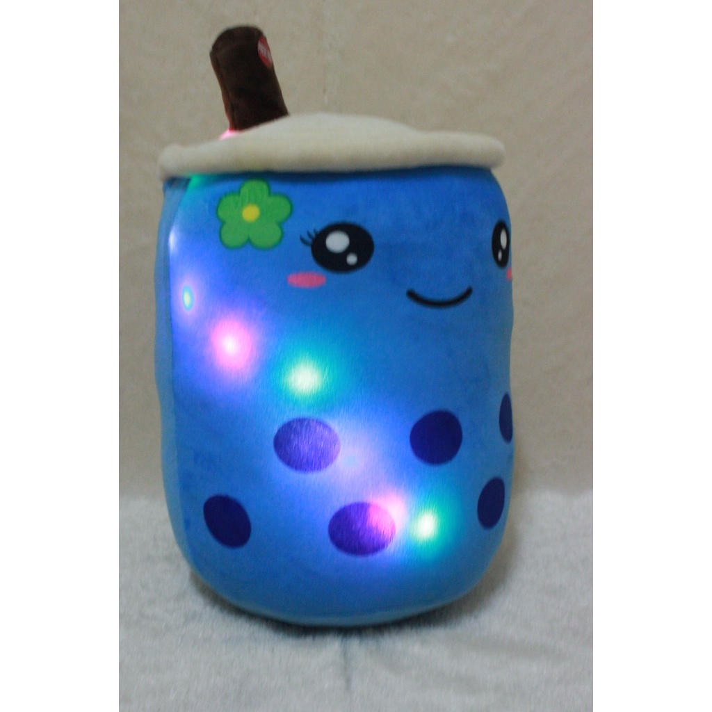 Jual Boneka Boba Milk LED, Bantal Gentong Boba Milk LED ukuran M (28cm ...