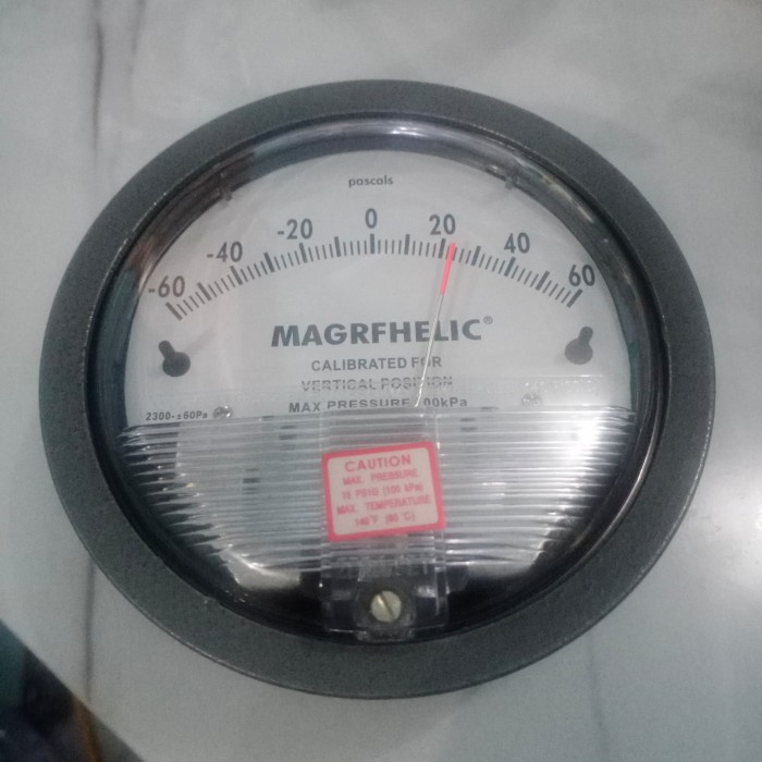 Jual Dwyer Magnehelic plus min 60pa Micro Differential Pressure Gage TE2000 - Magne + - 60 pa ...