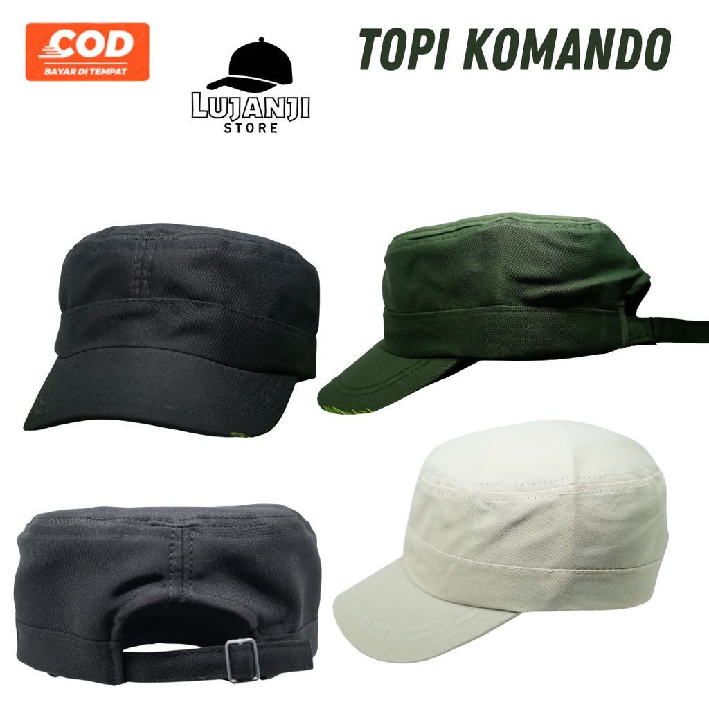 Jual Topi Komando - Material Drill - Pria - Murah - Lujanji Store ...