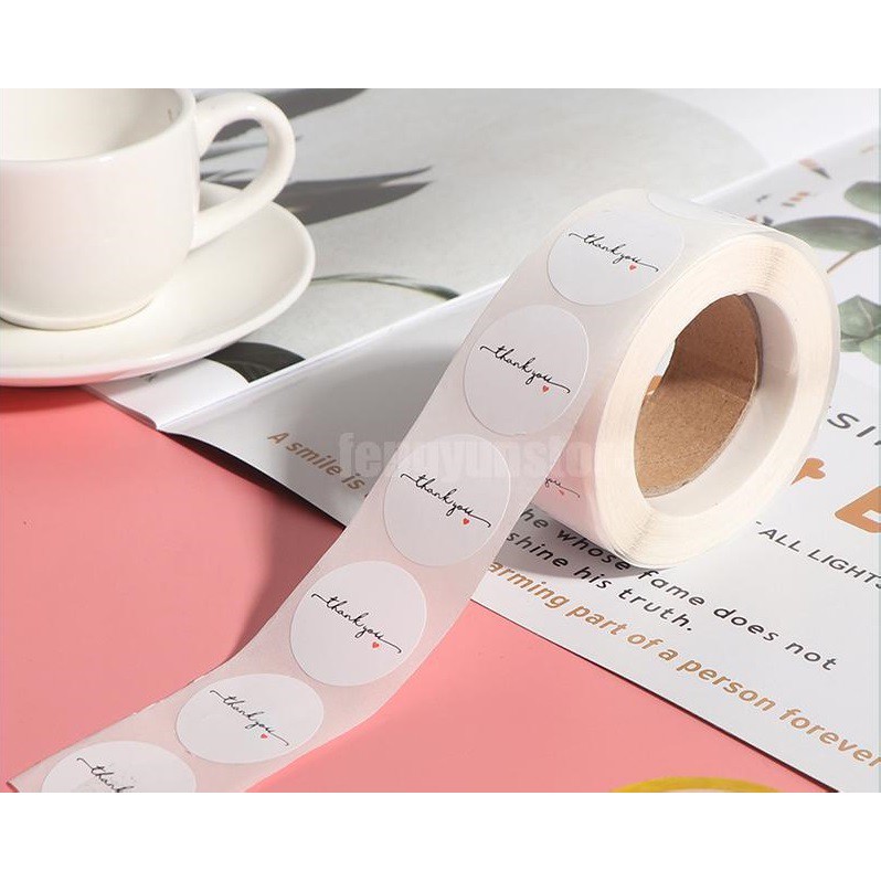 Jual Label Sticker THANK YOU Stiker Kemasan Hamper Souvenir Kado Pesta ...