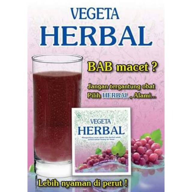 Jual Vegeta Herbal Sachet- pelancar BAB | Shopee Indonesia