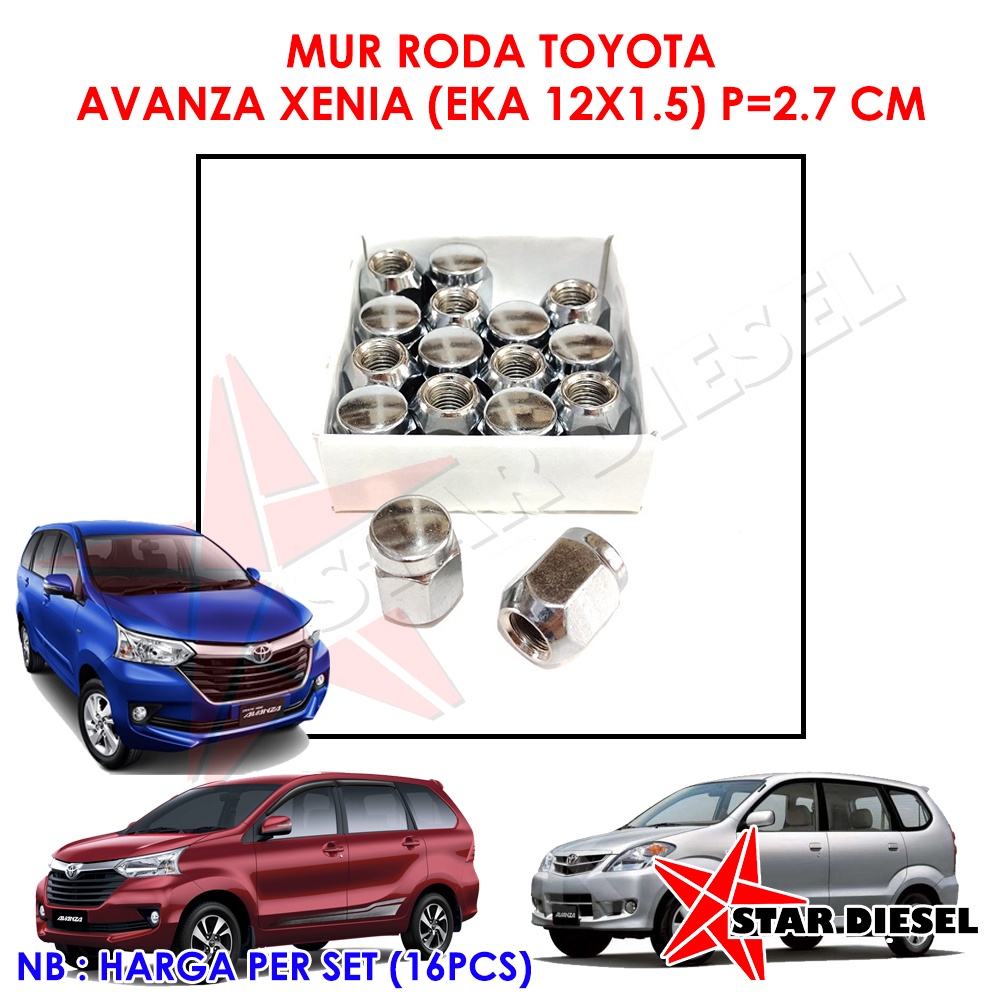Jual MUR RODA AVANZA MUR RODA XENIA BAUT RODA TOTOTA AVANZA MUR BAUT ...