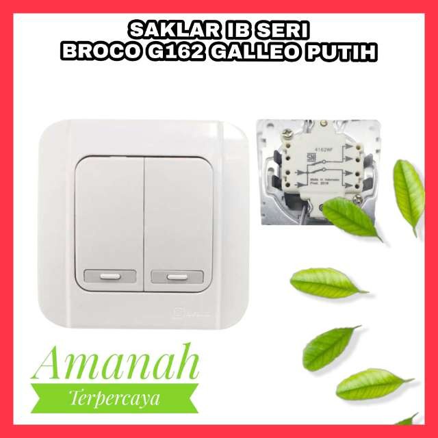 Jual Produk Unggulan Broco Ib Saklar Seri G162 Galleo Putih Original ...