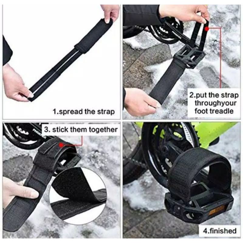 Jual Strap Pedal Sepeda toeclip fixie roadbike tebal produk impor ...