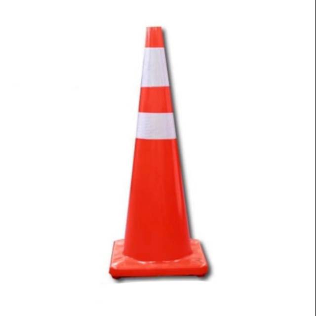 Jual Traffic Cone Rubber Full Orange 90 CM / Rubber Cone / Kerucut Pembatas Jalan / Safety Cone ...
